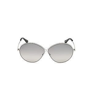 Tom Ford FT0564 18C Shiny Rhodium Rania Round Sunglasses Lens Category 2 Lens M