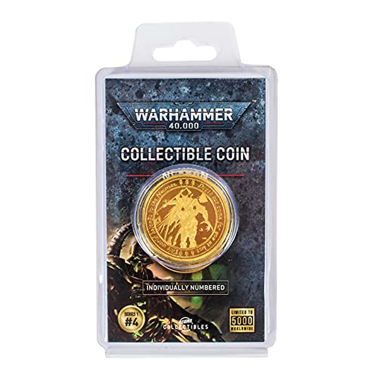 Warhammer 40,000: Necron Limited Edition Individually Numbered Gold Coloured Coin Series 1 Number 3