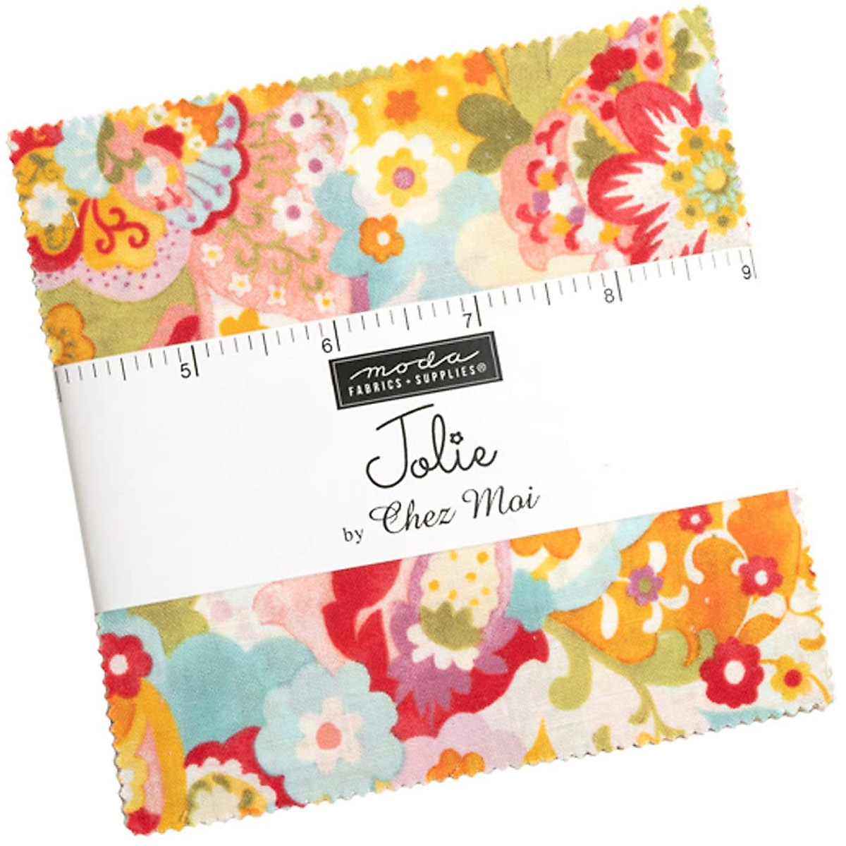 Jolie Charm Pack by Chez Moi; 42-5" Precut Fabric Quilt Squares