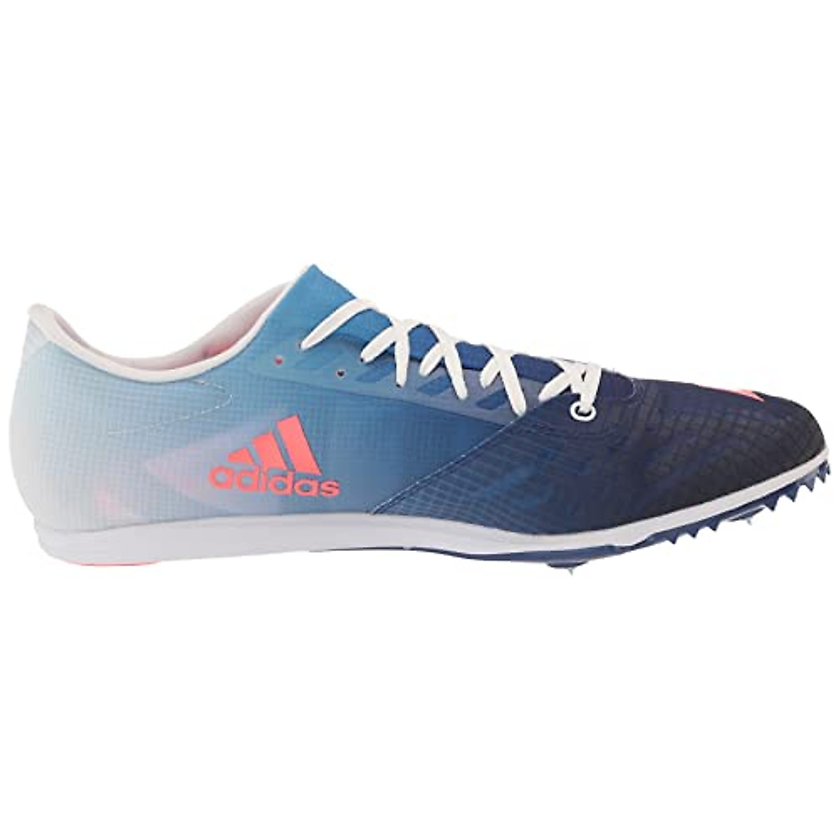 adidas Men's Distancestar Track and Field Shoe, Legacy Indigo/Turbo/Blue Rush, 10