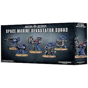 Games Workshop 99120101231" Space Marine Devastator Squad Plastic Kit, for 12 years to 99 years