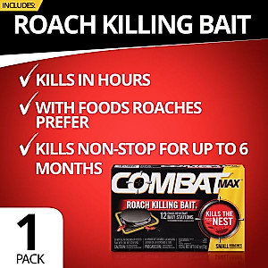 Combat 51910 Small Roach Bait, 12 Per Pack