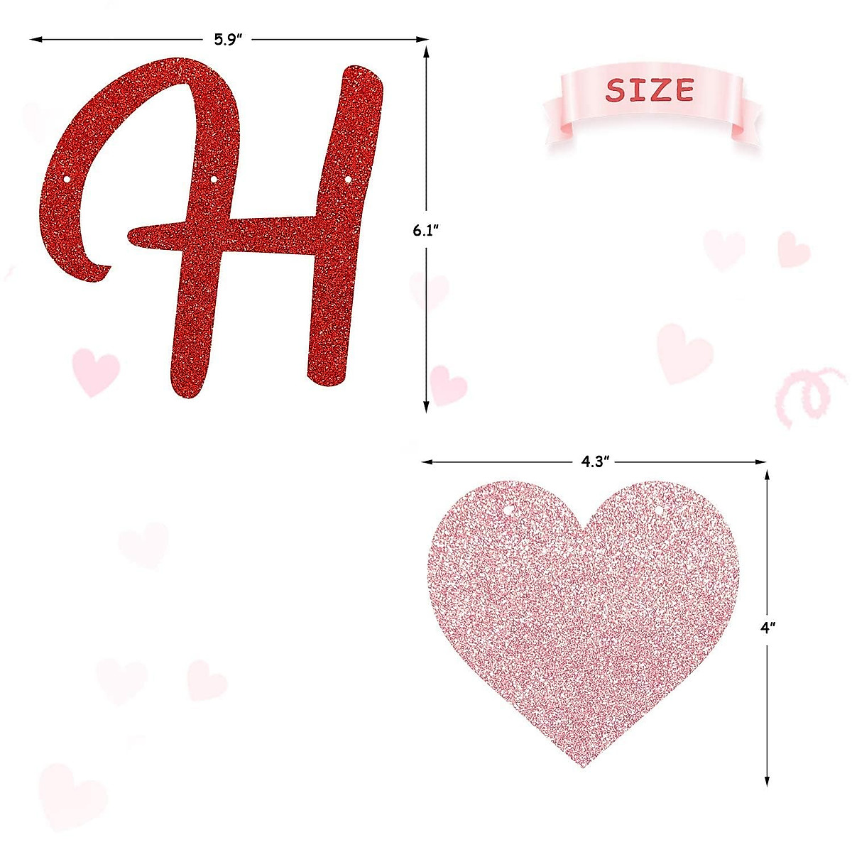 Happy Galentine's Day Banner Red Glitter Banner with Hearts Garland Valentines Decorations Girls Party Favors Ladies Celebrating Theme Breakfast Decor Galentines Photo Booth Props Valentine's Ideas Supplies