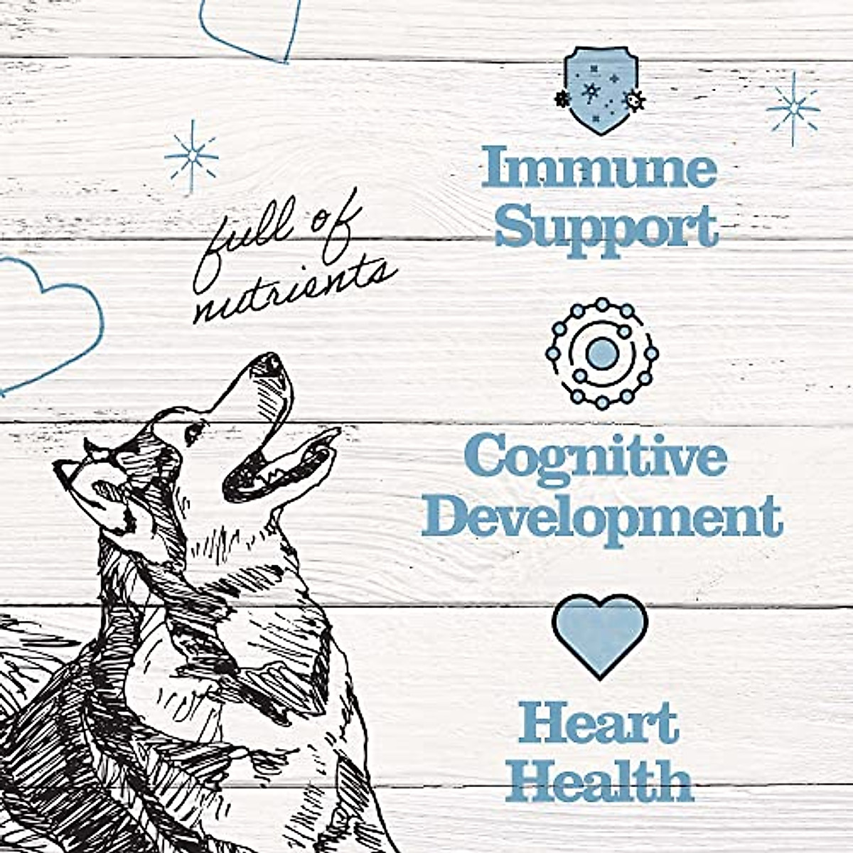 Dr. Pol Chewable Dog Multivitamin - Dog & Puppy Vitamins - Complete Dog Supplements & Vitamins for Pet Health - Heart-Shaped Vitamins for Dogs 60 ct Brown