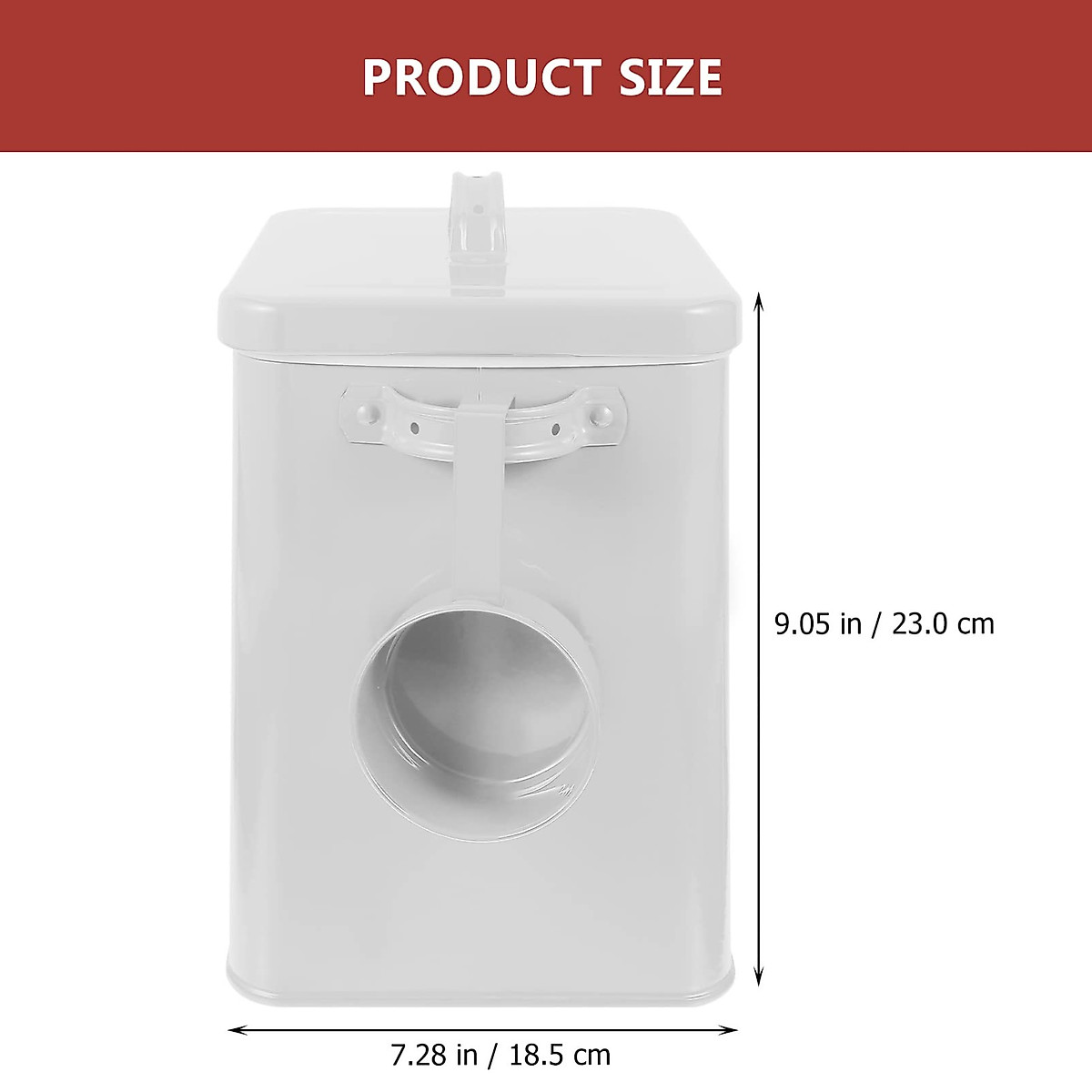 UPKOCH Box Kitchen Storage Bucket Washing Powder White Laundry Bag Iron