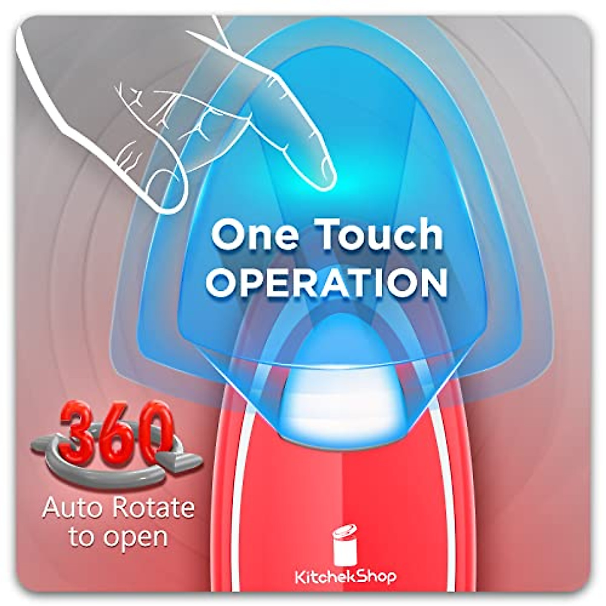 Stronger Torque Electric Automatic Hands Free Jar Opener for Weak Hands and Seniors with Arthritis, Powerful Bottle Lid Opener for Home Kitchen, Easy One Touch Jar Opener Works on All Jar Sizes