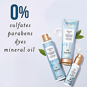 Pantene Hydrating Glow with Baobab Essence Shampoo, Sulfate & Silicone-Free, 9.6 Fl Oz, 2.598 Fl Oz