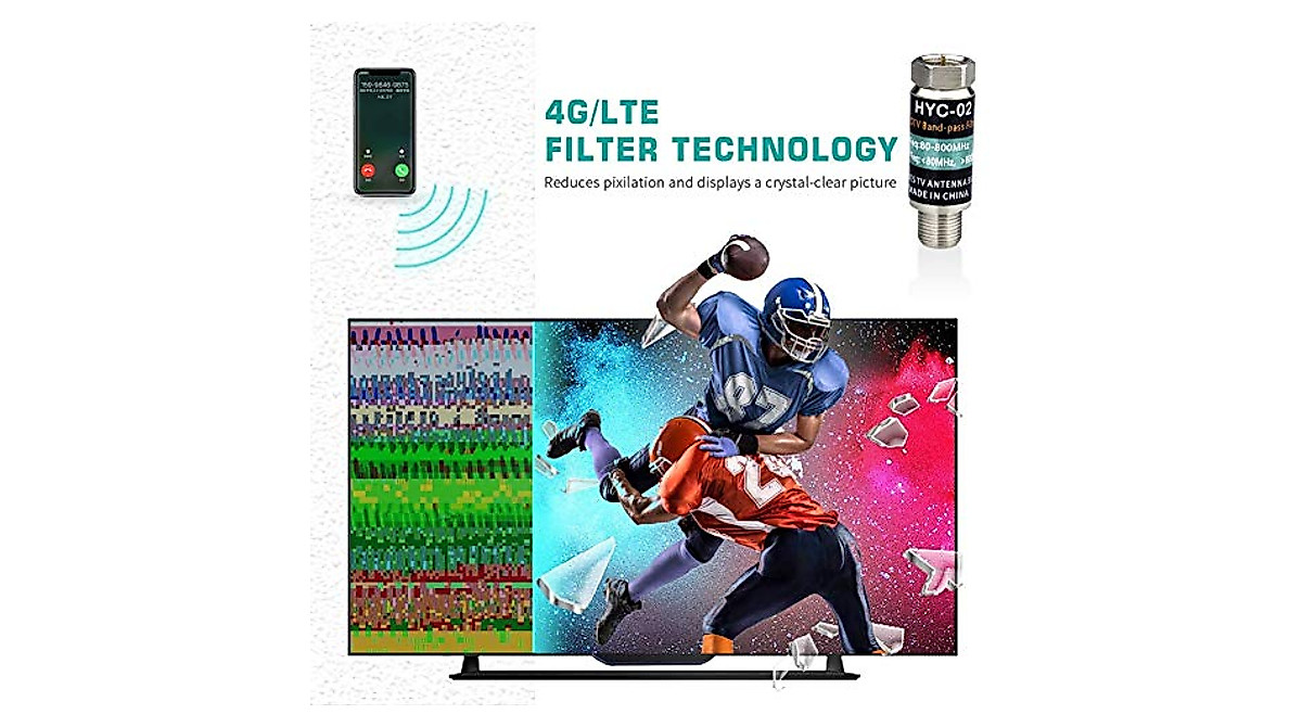 LTE Filter for TV Antennas - Block 4G/5G Interference Easily