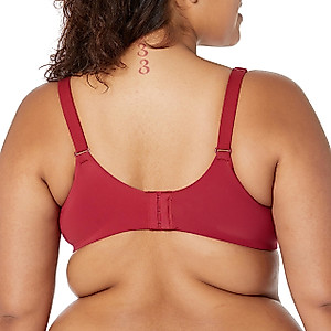 Amazon Essentials Women's Full Coverage Bra, Pack of 2, Burgundy/Chocolate, 40C
