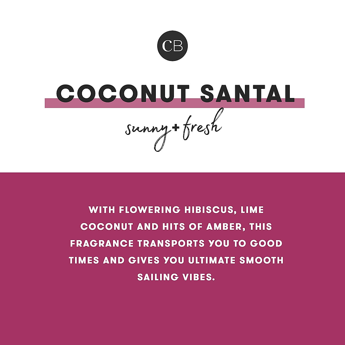 Capri Blue Coconut Santal Candle - Dual Tone Signature Jar Candle - Luxury Aromatherapy Soy Candle - Coconut Scented Candle (19 Oz)