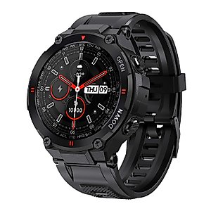 SEDSEY Smart Watches for Men Activity Fitness Tracker Outdoor Tactical Smartwatch with Bluetooth Call Heart Rate Sleep Monitor Pedometer Waterproof Sport Watch for Android iOS Phones