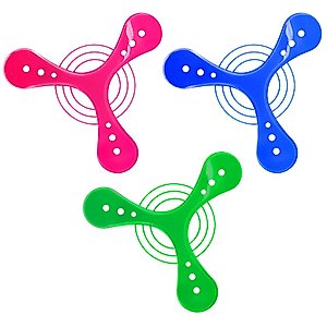 Kipp Brothers 6 Inch Mini Boomerang Plastic Flyer Toys - Pack of 12