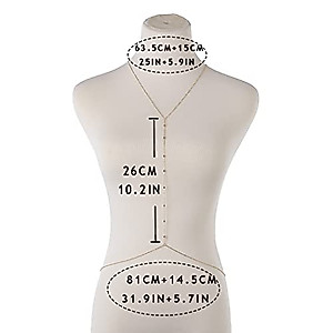 Jerany Boho Gold Body Chain Small Bead Sexy Bra Bikini Waist Body Necklace Beach Body Chains for Women