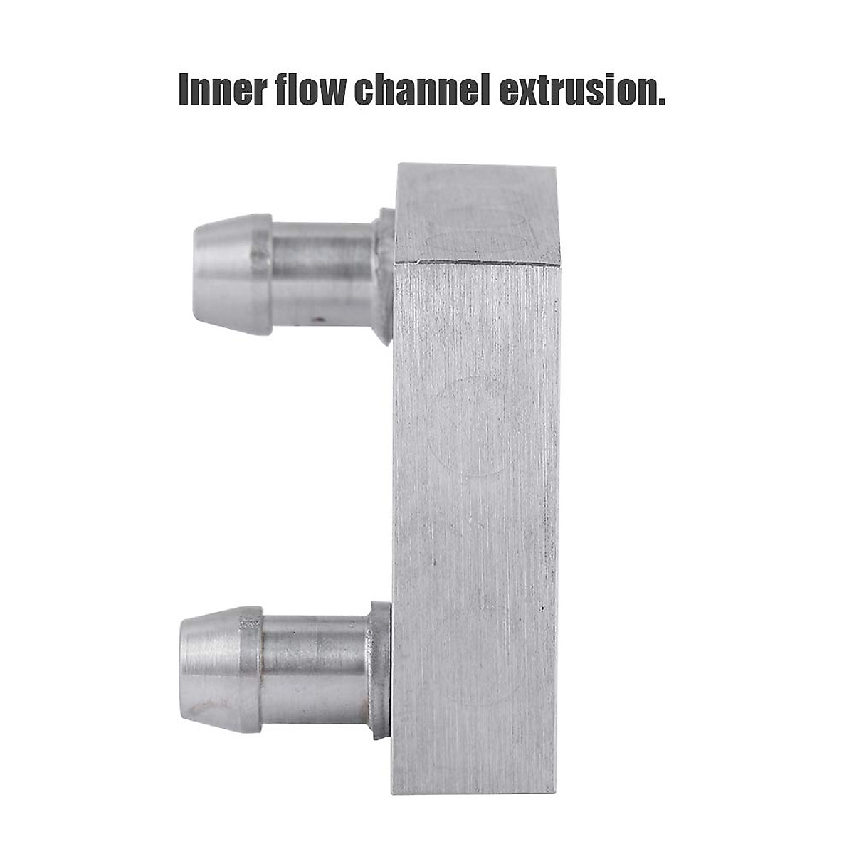 Computer Water Cooling Head, 40x40mm Water Cooling Aluminum Block for CPU Radiator Liquid Water Heatsink Cooler Internal Fin Thickness Only 0.5MM