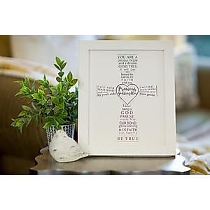 Precious Goddaughter Keepsake Frame - Gift for Goddaughter from Godparent for Baptism or Christening