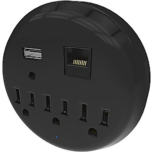 Liberty Safe Power Outlet Kit for Interior Safe Accessories with USB and Ethernet for Dehumidifiers and Lights