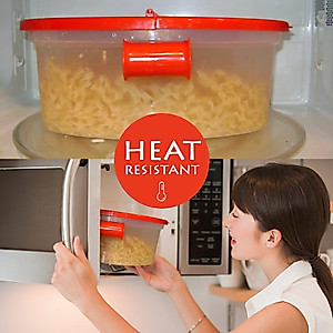 Time Roaming Versatile Microwave Pasta Boat, Sturdy Food Grade Heat Resistant PP Material, Pasta Cooker Vegetable Steamer Boat Strainer, Massive Capacity Up To 5 Pounds