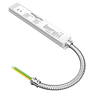 OSTEK 20W LED Emergency Driver 100-247V AC, 175V DC Rechargeable Emergency Light Backup Battery, UL Listed, 5-Year Warranty, Emergency Time 90 Min Power Suply for Panel Light, Linear Light (1-Pack)