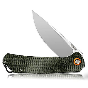WINWILD Folding Pocket Knife, D2 Blade Micarta Handle,Good for Outdoor Camping Hunting Hiking Survival Indoor and Outdoor Activities Mens Gift
