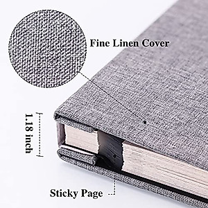 Vienrose Large Photo Album Self Adhesive for 4x6 8x10 Pictures Magnetic Scrapbook Album DIY 40 Blank Pages with A Metallic Pen