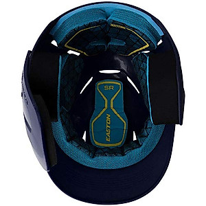 EASTON PRO X Baseball Batting Helmet w / JAW GUARD, Junior, Right-Handed Batter, Matte Navy