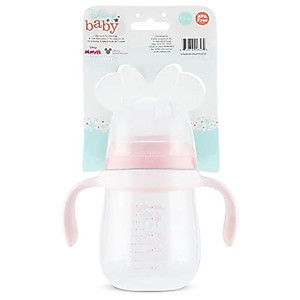 Disney Sippy Cups for Toddlers, Learner Sippy Cups for Kids with Pacifier, BPA-Free Trainer Cup with Handles, Leak-Proof Minnie Mouse and Mickey Mouse Sippy Cups, Perfect Unisex Gift for Children