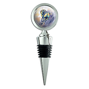 Horse Running Painting Cool Colors Wine Bottle Stopper