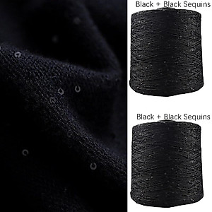 1000g/Ball 7000M Summer ice Silk Mercerized Yarn Special Sequin Yarn DIY Hand Woven Rag Doll Knitting Wool Blanket (Color : 43)