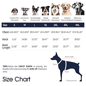 IECOii Extra Warm Dog Coat Reflective Adjustable Dog Jacket Dog Winter Coat with Buckle Fleece Turtleneck Dog Jacket for Cold Weather Soft Winter Coat for Small Medium Extra Large Dogs