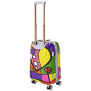 Rockland Vision Hardside Spinner Wheel Luggage, Assorted/Multicolor, Carry-On 20-Inch