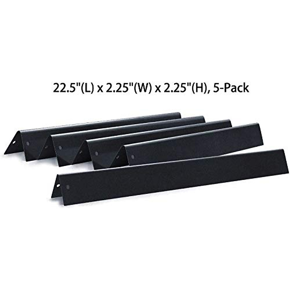 Hongso 7536 7508 Gas Grill Replacement Burner Tube Kit and Porcelain Steel Flavorizer Bars for Weber Spirit E310 320 (with Side Mounted Control Panel Older Model) Genesis Silver Gold Platinum B C 7537