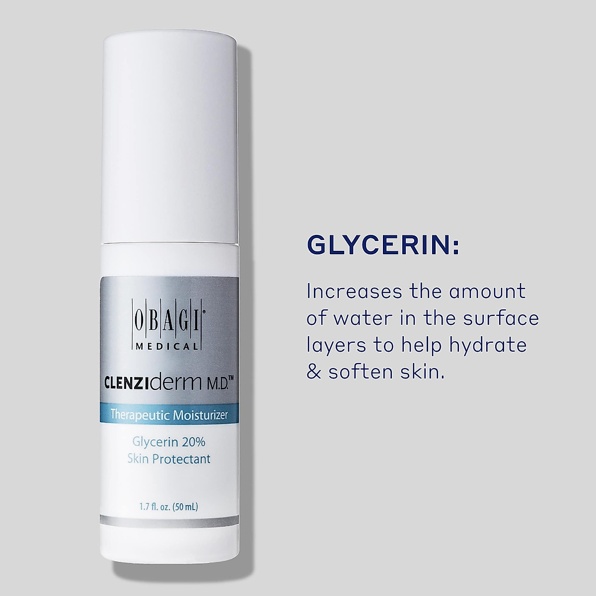 Obagi CLENZIderm M.D. Therapeutic Moisturizer – Hydrates, Soothes, Calms & Protects the Skin During Acne Treatment – 1.7 oz