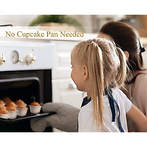 White Cupcake Liners, 100pcs Muffin Baking Cups,Ramekin Holders, Heavy Duty Oil-proof Wrappers for Wedding,Birthday,Party,Baby Showers,Gift for Valentine's Day