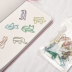 Kisangel 100Pcs Bird Shaped Paper Clips Bookmark Clip Decorative Binder Clips for Office School Document Organizing (Blue)