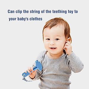 Chuya Baby Teether Toys, Baby Chew Toy for Babies 3-12 Months, Baby Teething Toys Teethers Teething Relief for Infant Toddlers, Hammer Wrench Toys Easy to Hold Silicone BPA-Free (4 Pack)