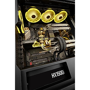 Corsair HX1500i, HXi Series, 80 PLUS Platinum Fully Modular Ultra-Low Noise ATX Digital Power Supply (Triple EPS12V Connectors, 140mm Fluid Dynamic Bearing Fan, Zero RPM Fan Mode) Black