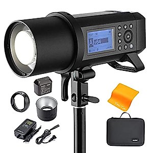 Godox Flash Strobe AD400 Pro AD400Pro All-in-One Outdoor Studio Monolight 400W Photographic Lighting for Canon Sony Nikon Fuji Olympus Panasonic Camera TTL 2.4G HSS GN72-30W LED Modeling Lamp