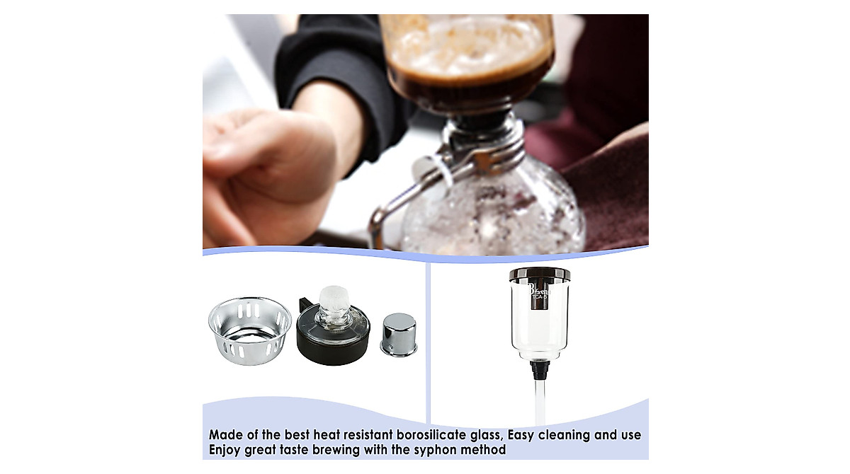 Amarine 3-Cup Coffee Syphon - Perfect Gift for Coffee Lovers