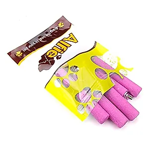 Alfie Pet - Fifer Sand Covered Perch 5-Piece Set for Birds - Color: Pink, Size: Large