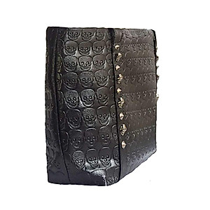 QHBPMGAD Skull Tote Bag,Large Capacity Handbags with Devil Skull Printing Shoulder Bag for Women (01Black)