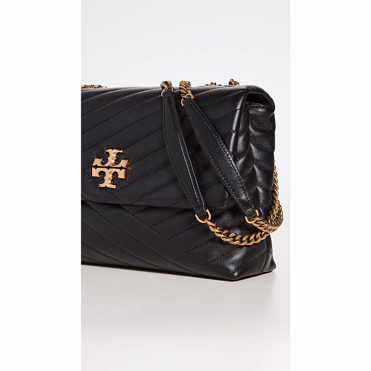 Tory Burch Women's Kira Chevron Convertible Shoulder Bag, Tempranillo, Brown, One Size