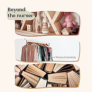 Luxury Little XXXL Nursery Storage Basket, 22 x 22 x 14 inches - 100% Cotton Rope Basket with Handles, Laundry Basket for Toys, Blankets and Pillows - Off White & Beige