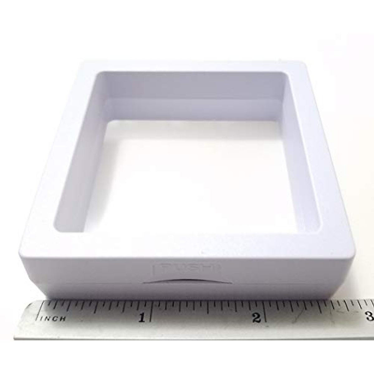 JM Set of 3 pcs Transparent 3D Floating Frame Display Holder/Box/Frames for Challenge Coins, AA Medallions, Antique, Jewelry,Gift, White, 2.75 x 2.75 x 0.75 Inches