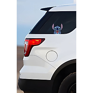 Koumyou-Stitch, Grimace Face,Vinyl Decal,Sticker for Cars,Windows,Laptops and More
