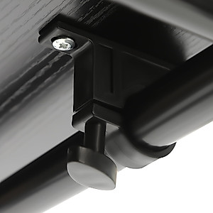 BINELUCOLU Mobile Stand Up Desk, 27.5-45.3in Height Adjustable Standing Desk with Keyboard Tray Hooks USB Interfaces& Socket Rolling Laptop Cart Computer Workstations