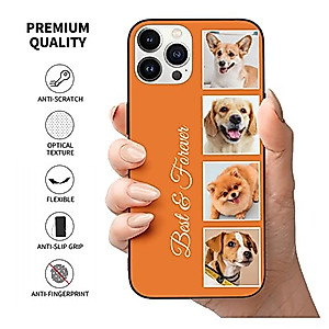 Easycosy Personalized Picture Phone Cases for 14 13 12 11 Pro/Max/Mini XR X Xs Max Custom Multiple Photo iPhone Case for Friends Family Birthday Gifts Customized Full Protection TPU Cover