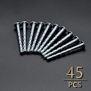 Zernmiarder 45pcs Truss Head Break Away Machine Screw, M4 x 45mm