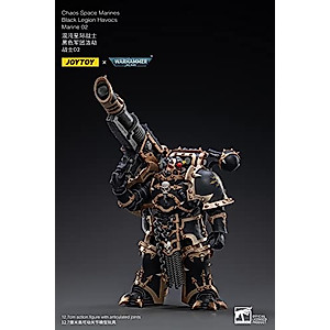 BLOOMAGE JOYTOY (BEIJING) TECH Warhammer 40K Black Legion HAVOCS Marine 02 1/18 FIG, Multi