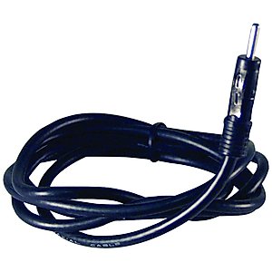 Pyle Universal Marine Radio Antenna Wire Hydra Series Weather Resistant Braided Cable Provides Excellent AM FM Radio Reception Pyle PLMRNT1,BLACK,22 Inch