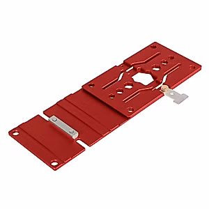 TOOLCOOL 340mm Track Saw Square Circular Saw Guide Rail Square Compatible with DeWalt Guide Rail (Red)